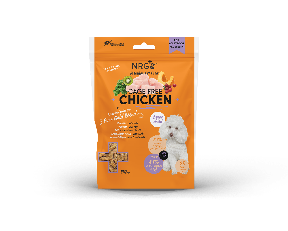 Chicken Dog Food Pure Gold Blend - COMING SOON! – NRG NZ