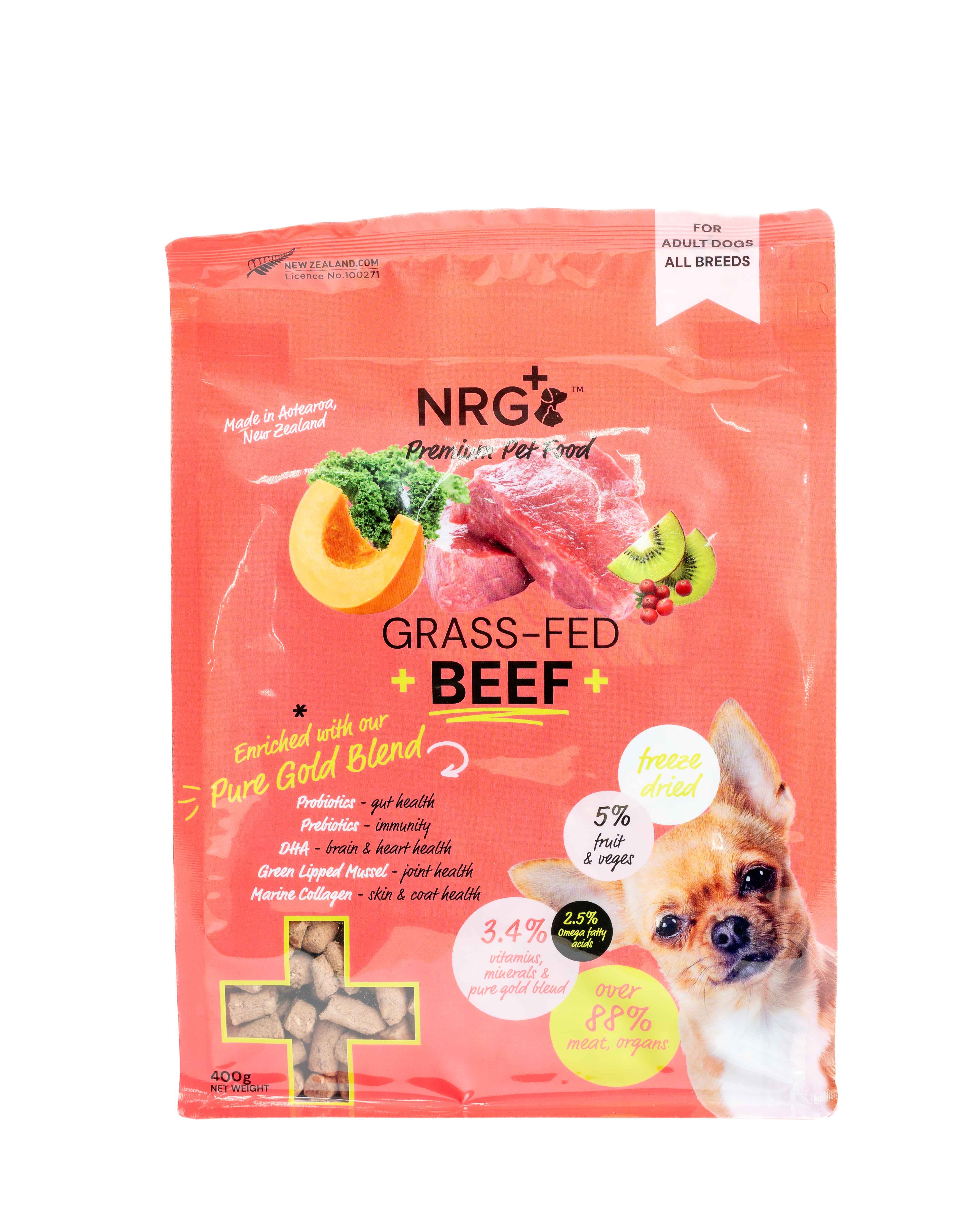Beef Dog Food Pure Gold Blend – NRG NZ