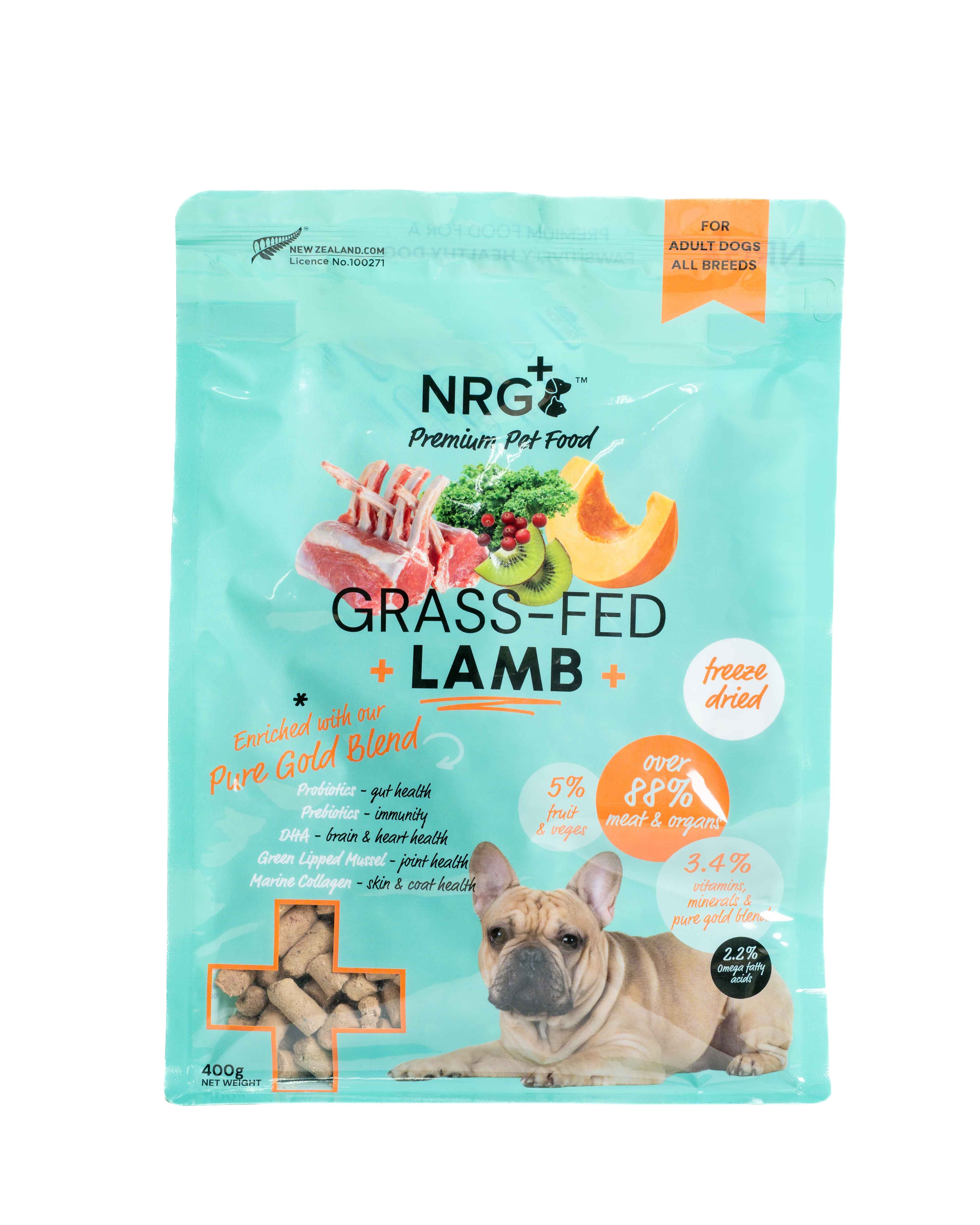 Lamb Dog Food Pure Gold Blend – NRG NZ